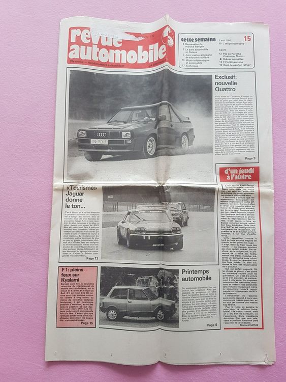 Oldtimer, journal Revue Automobile, AUDI Sport Quattro S1 (D'occasion ...