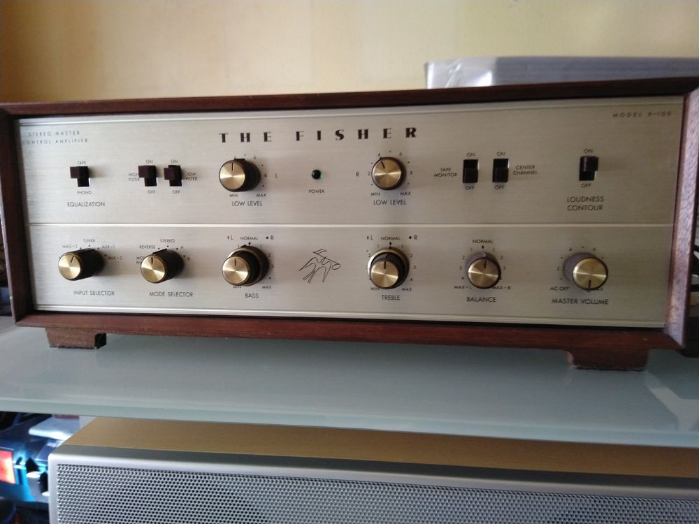 The Fisher Stereo Master Control Amplifier X-100 Röhrenvers. (Gebraucht ...