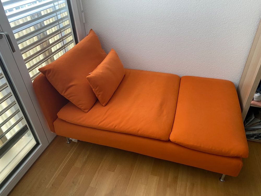 Ikea Récamiere Söderhamn, orange (Gebraucht) in Basel für CHF 125 – nur Abholung auf Ricardo kaufen
