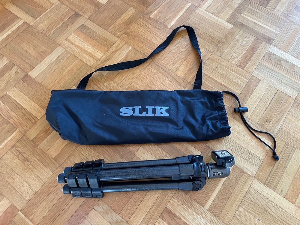 Stativ Slik Sprint mit Schnellwechselplatte und Kugelkopf (Gebraucht ...