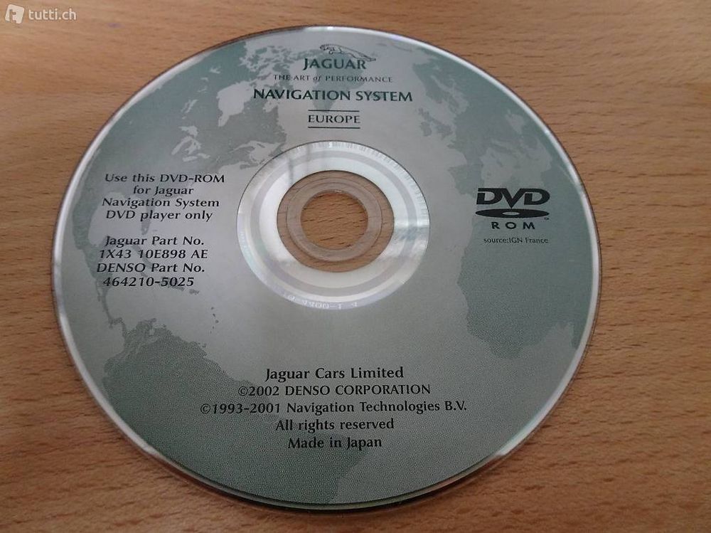 Original DVD Navigation System Europe aus Jaguar XJ (Gebraucht) in Eschen für CHF 30 – mit ...
