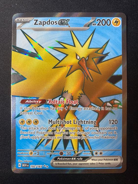 Zapdos ex Full Art 192 - MEW 151 - EN (Neu (gemäss Beschreibung)) in ...