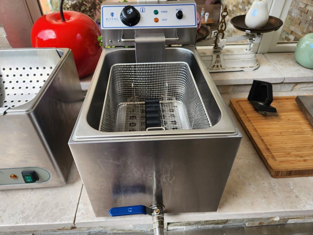 Fritteuse chromstahl 17l 3000 Watt | Kaufen auf Ricardo