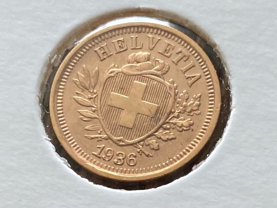 Schweiz 1 Rappen 1936 unz (Neu (gemäss Beschreibung)) in Speicher für CHF 8 – nur Abholung auf ...