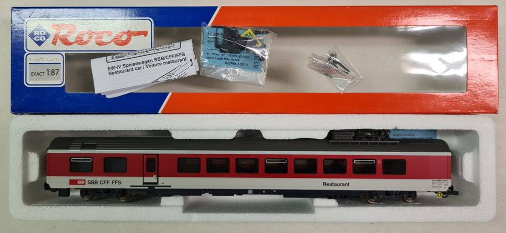 Roco SBB WR Speisewagen Typ EW IV, Art. 44885.1, neuwertig! (Neu (gemäss Beschreibung)) in ...