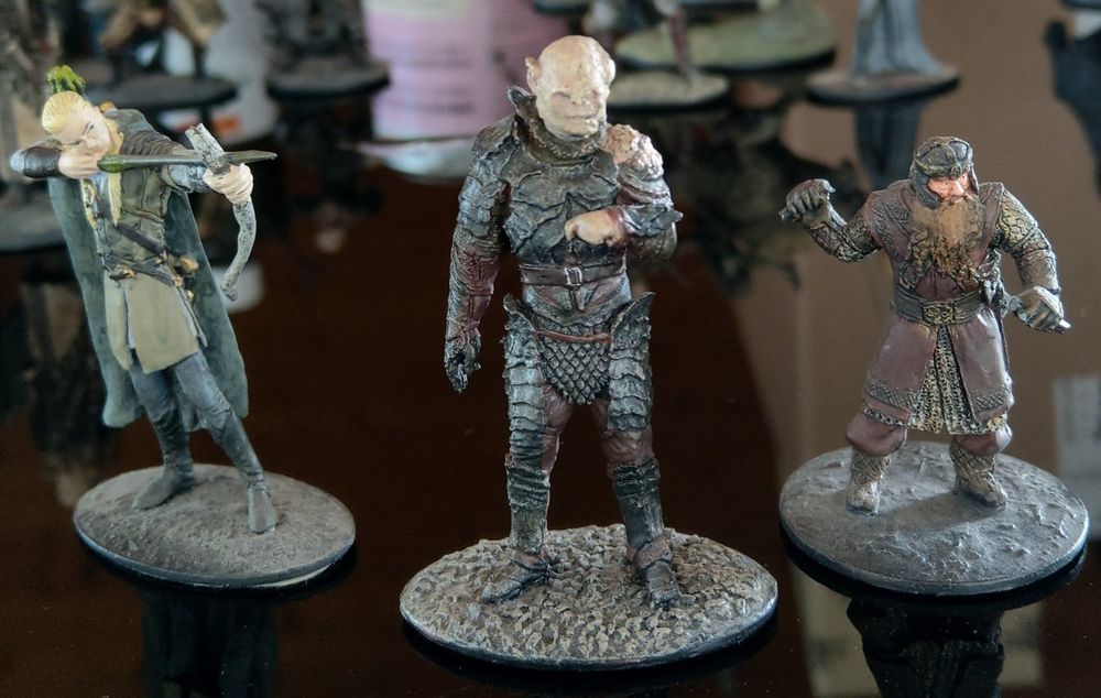 DHDR DeAgostini Sammelfiguren Legolas, Gimli, Gothmog (Defekt) in ...