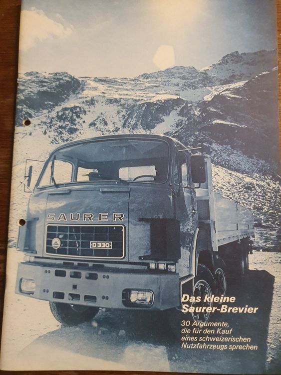 Saurer Das kleine Saurer-Brevier Prospekt 1977 ZZ | Acheter sur Ricardo
