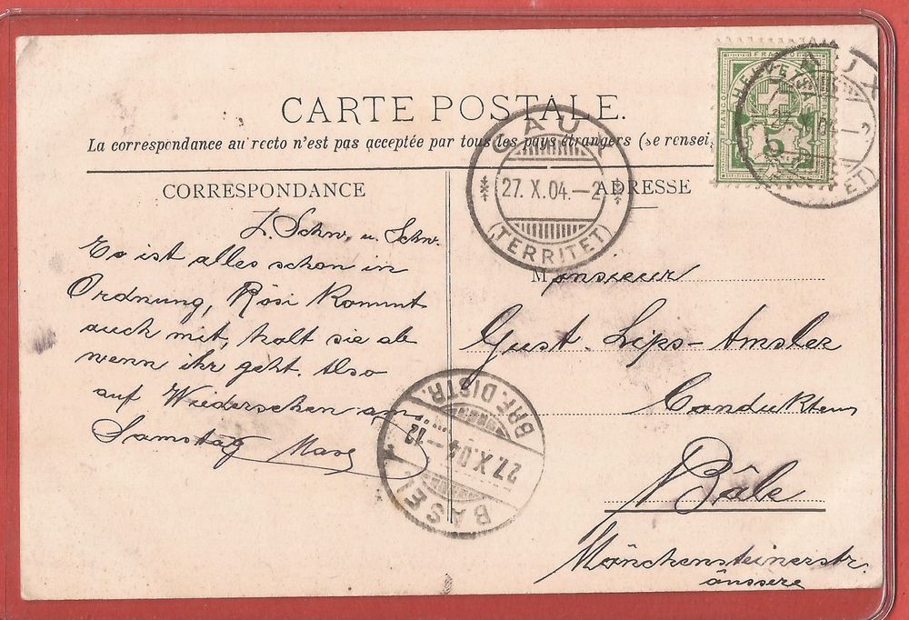 Caux bei Montreux - Entrée Palace-Hôtel - 1904 (Gebraucht) in ...