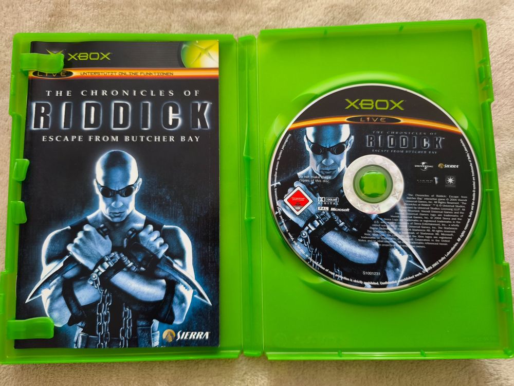 THE CHRONICLES OF RIDDICK ESCAPE FROM BUTCHER BAY XBOX PAL (Gebraucht ...