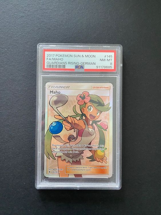 Maho Trainer - SM Guardians Rising - PSA 8 - DE - Pokemon (Gebraucht ...