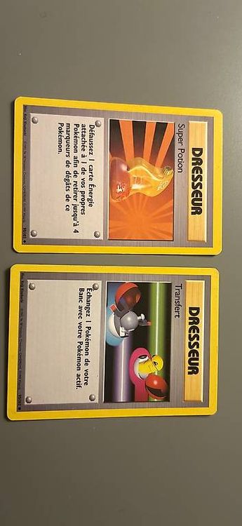 CARTE POKÉMON- DRESSEUR, Super Potion et Transfert (D'occasion) à ...