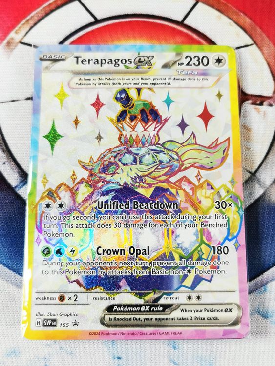 Pokemon UPC Sealed Terapagos Ex SVP 165 Black Star EN (Neu (gemäss Beschreibung)) in Cousset für ...