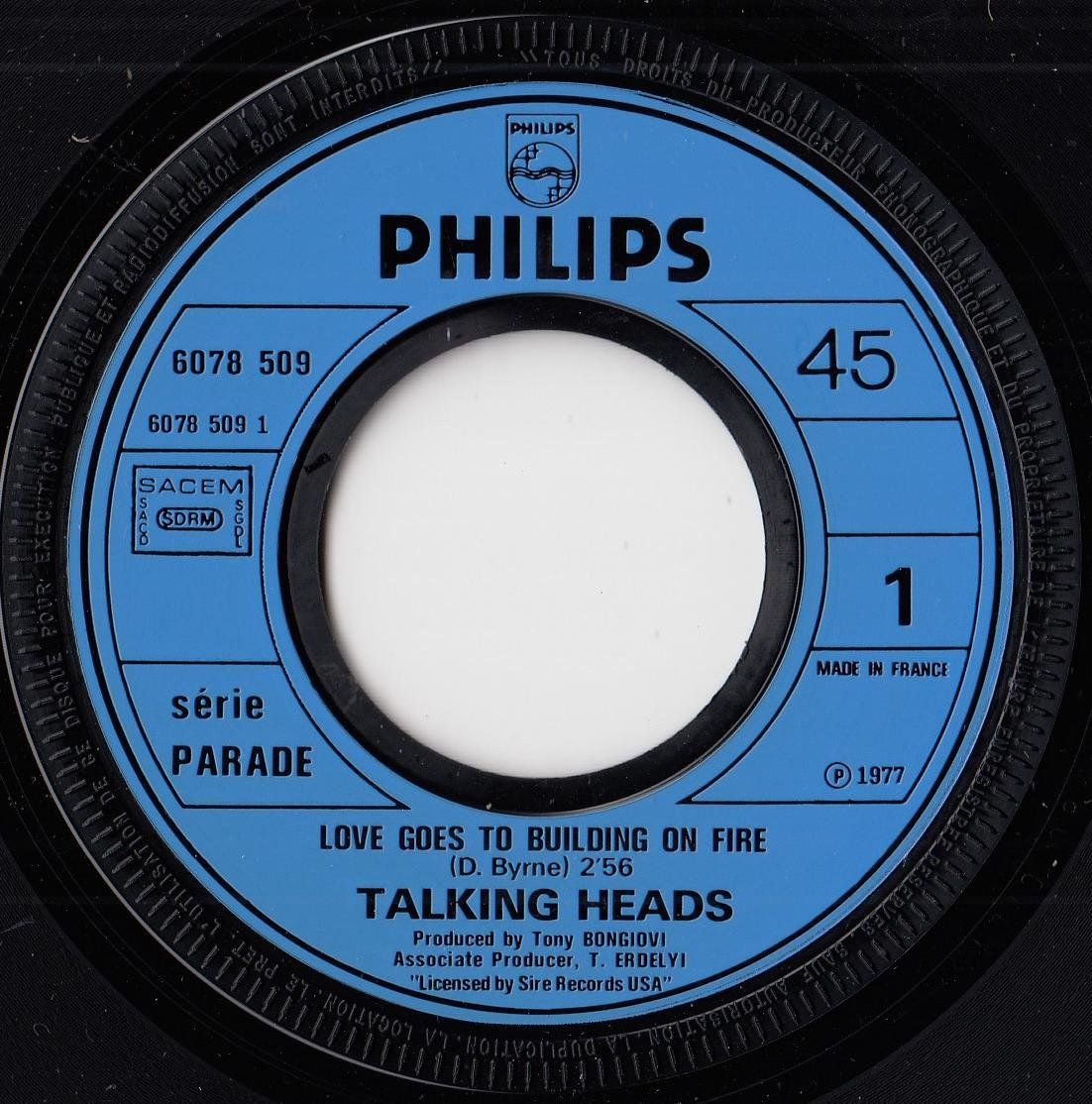 Talking Heads Vinyl Single von 1977 (Gebraucht) in Volketswil für CHF ...