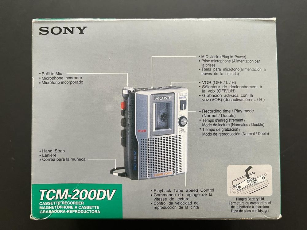 Sony portables Aufnahmegerät TCM-200DV (Neu (gemäss Beschreibung)) in ...