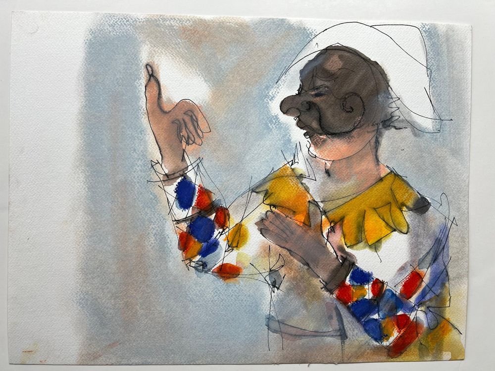 interessantes Aquarell von Walter Bachmann | Kaufen auf Ricardo