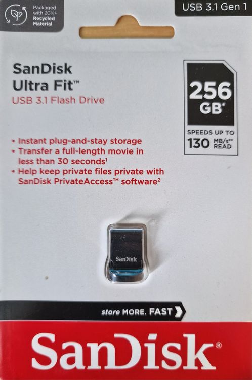 SanDisk Ultra Fit 256GB (Neu und originalverpackt) in Hedingen für CHF ...
