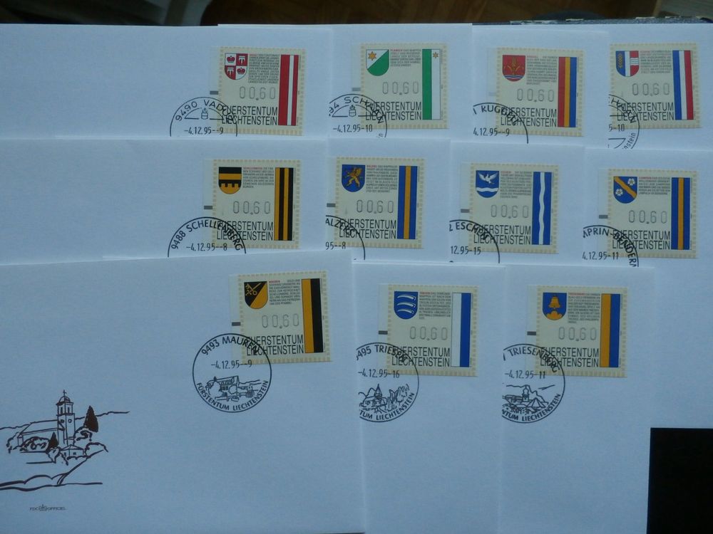 FL 1995 Gemeindewappen FDC (Gebraucht) in Kehrsatz für CHF 2.7 – mit ...