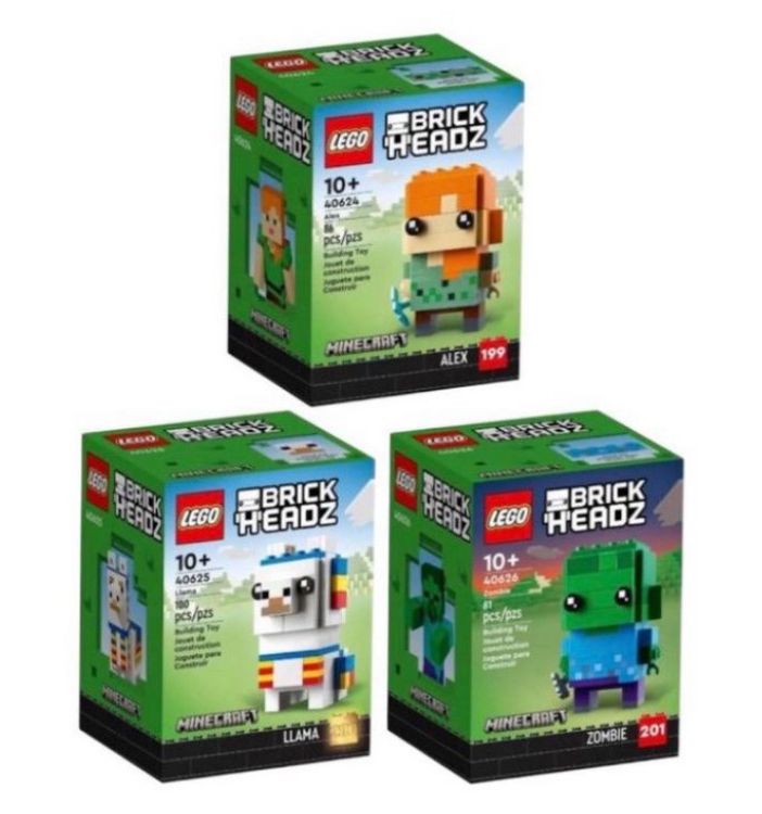 LEGO Brickheadz, Minecraft, 40624, 40625, etc. 3-Pack (NEU) | Kaufen ...