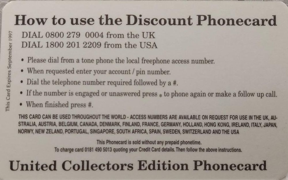 PHONECARD / LADY DI DIANA / RARE: KING CHARLES 3 III WIFE (D'occasion ...