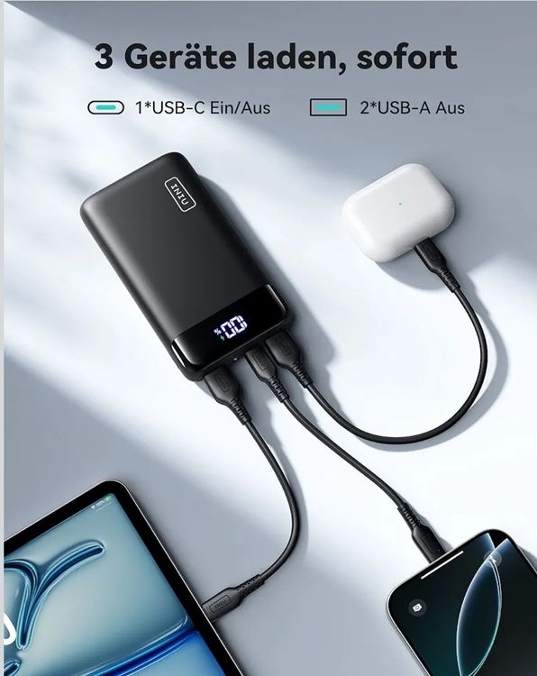 INIU Power Bank, 22,5W Powerbank Klein Aber Stark 20000mAh (Neu und ...