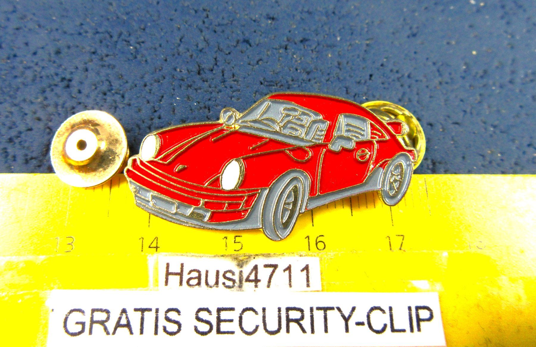 PORSCHE 911 TURBO ROT AUTO PIN GEPRÄGT MIT SECURITY-CLIP (Gebraucht) in ...
