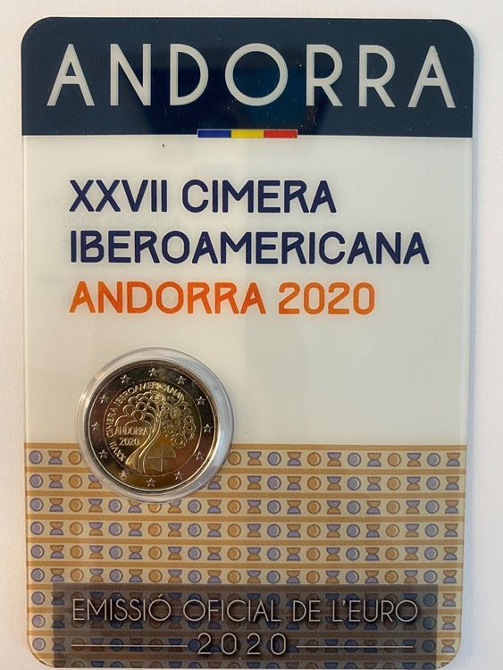 2 EURO ANDORRA 2020. CIMERA (Nuovo e nell'imballaggio originale) a ...