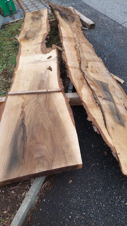 Nussbaum Nussholz Nussholzbrett epoxi drechseln basteln (Gebraucht) in ...