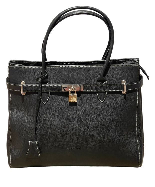 MINNOZZI BAG TASCHE ECHT LEDER KELLY + LOUIS VUITTON PARFÜM (Gebraucht ...