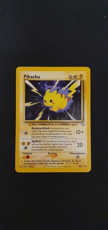 Pikachu Neo Genesis pokemon | Kaufen auf Ricardo