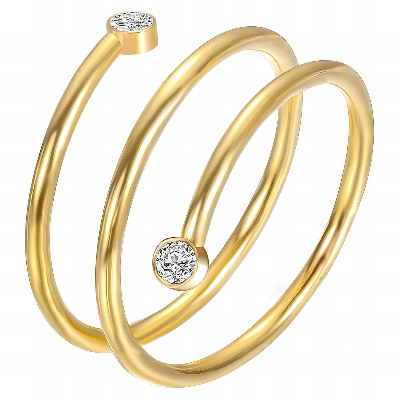 ring anello rings woman gold plated vergoldet 87447 (Neu und ...