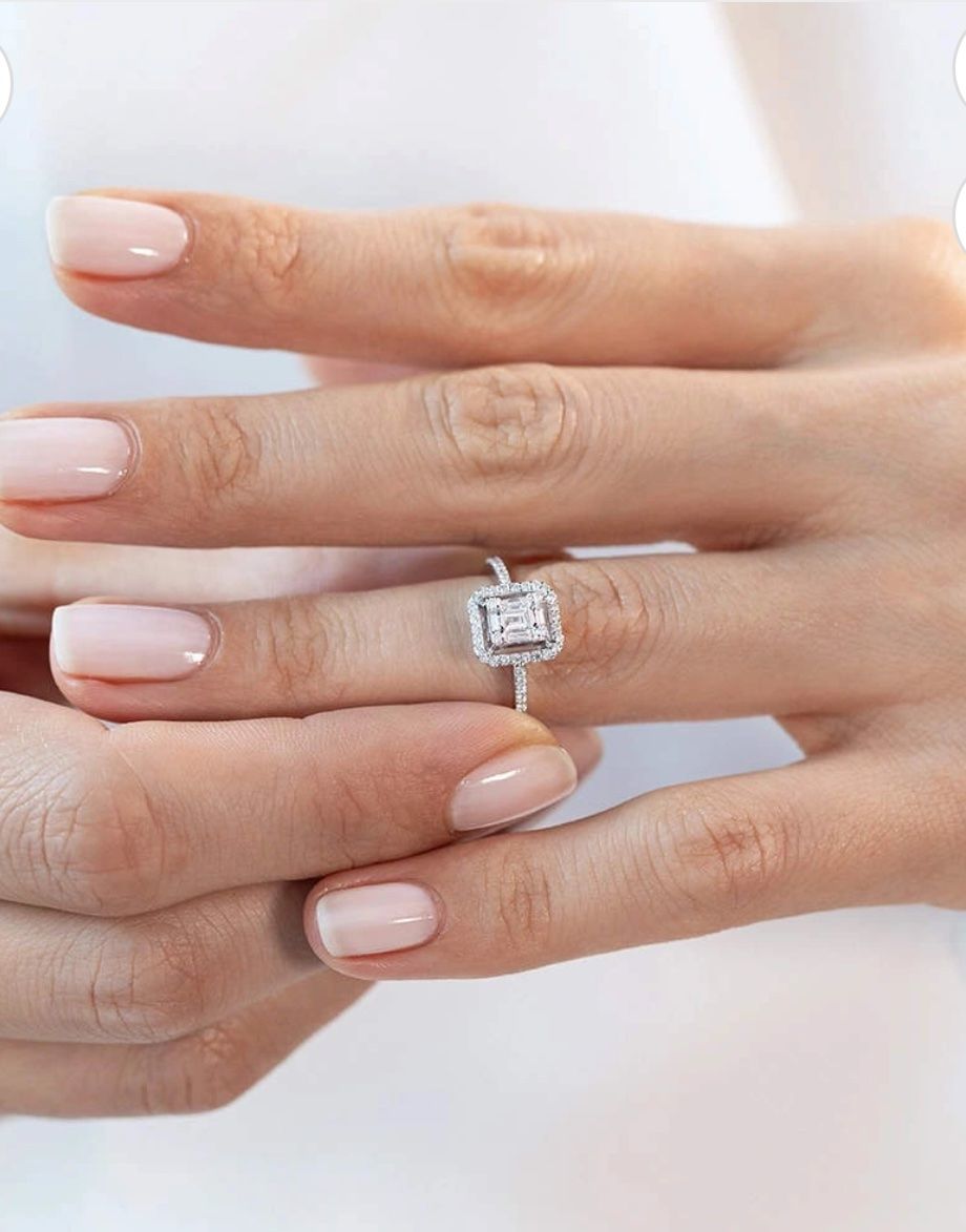 Diamant Ring Baguette 0.29 Karat 750 WG mit Papier (Neu (gemäss ...
