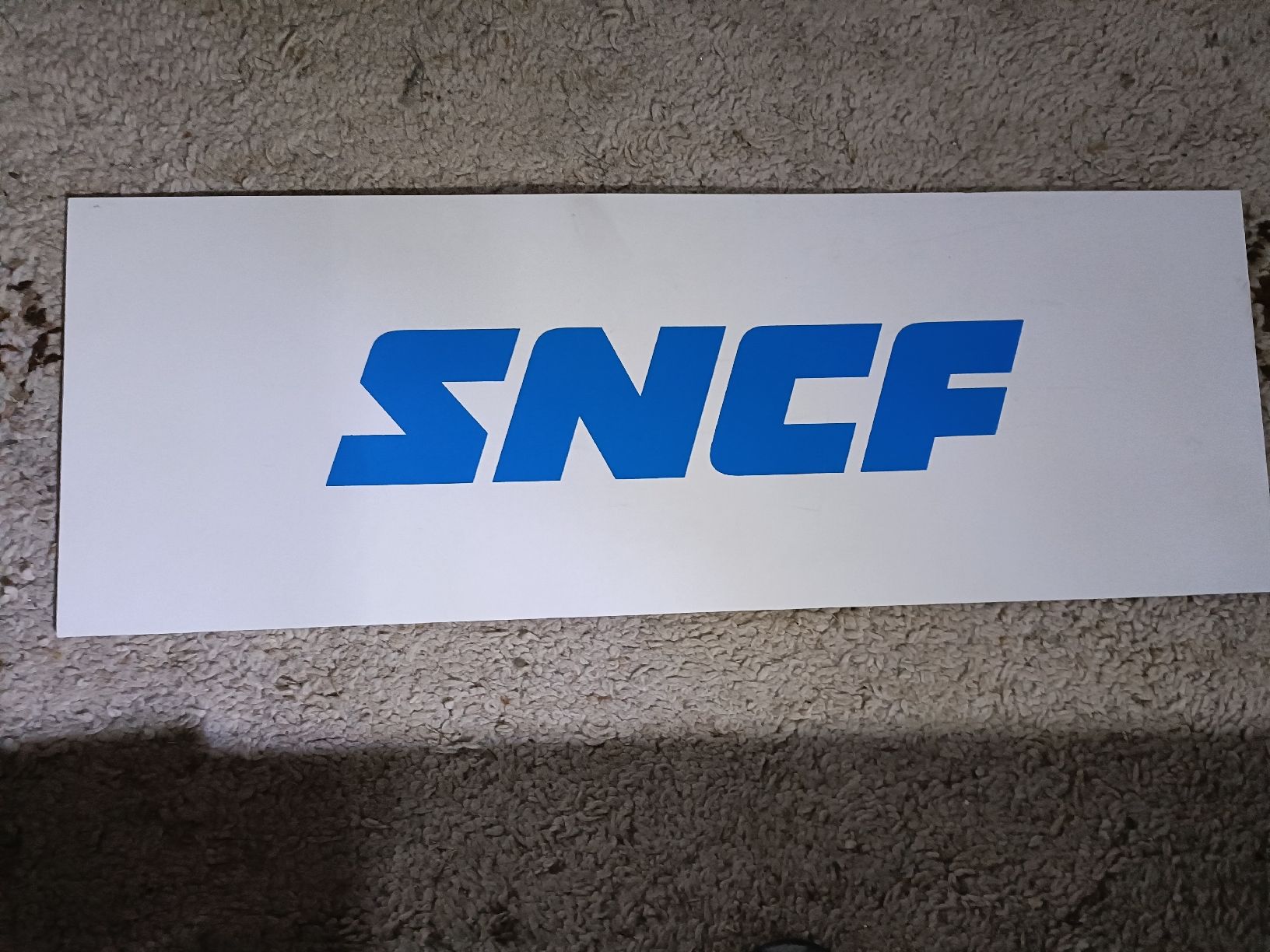 Schild SNCF 76X27X0.5CM. beidseitig bedruckt (Gebraucht) in Mesocco für ...