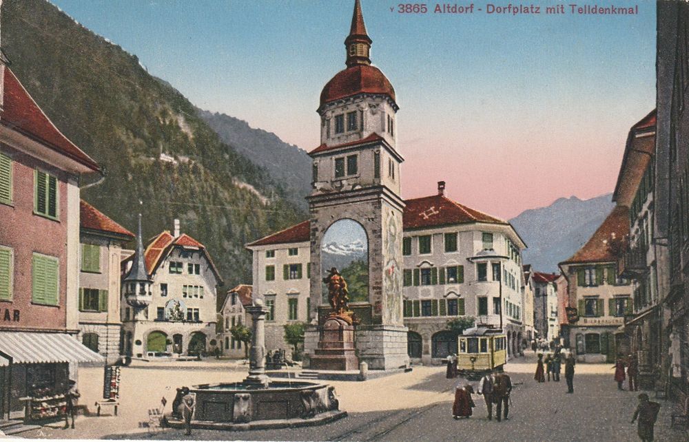 5 verschiedene Ansichtskarten von Altdorf (Gebraucht) in für CHF 2 ...