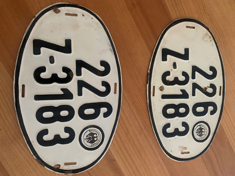 Alte Autonummernschilder , Raritäten (Gebraucht) in Hendschiken für CHF ...