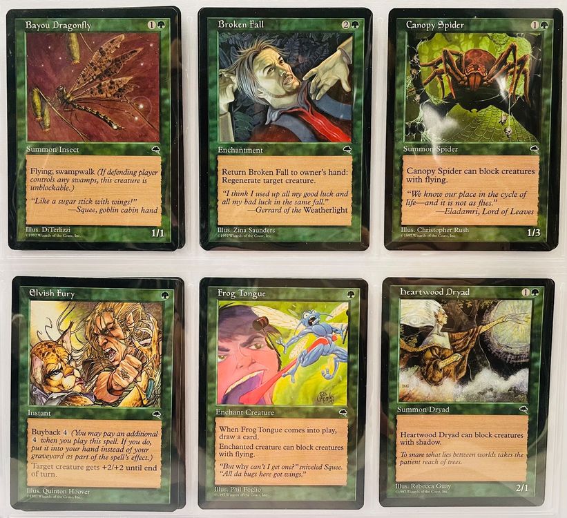 MTG - Tempest 1997 - Commons Green - 19 Karten (Gebraucht) in Reinach ...
