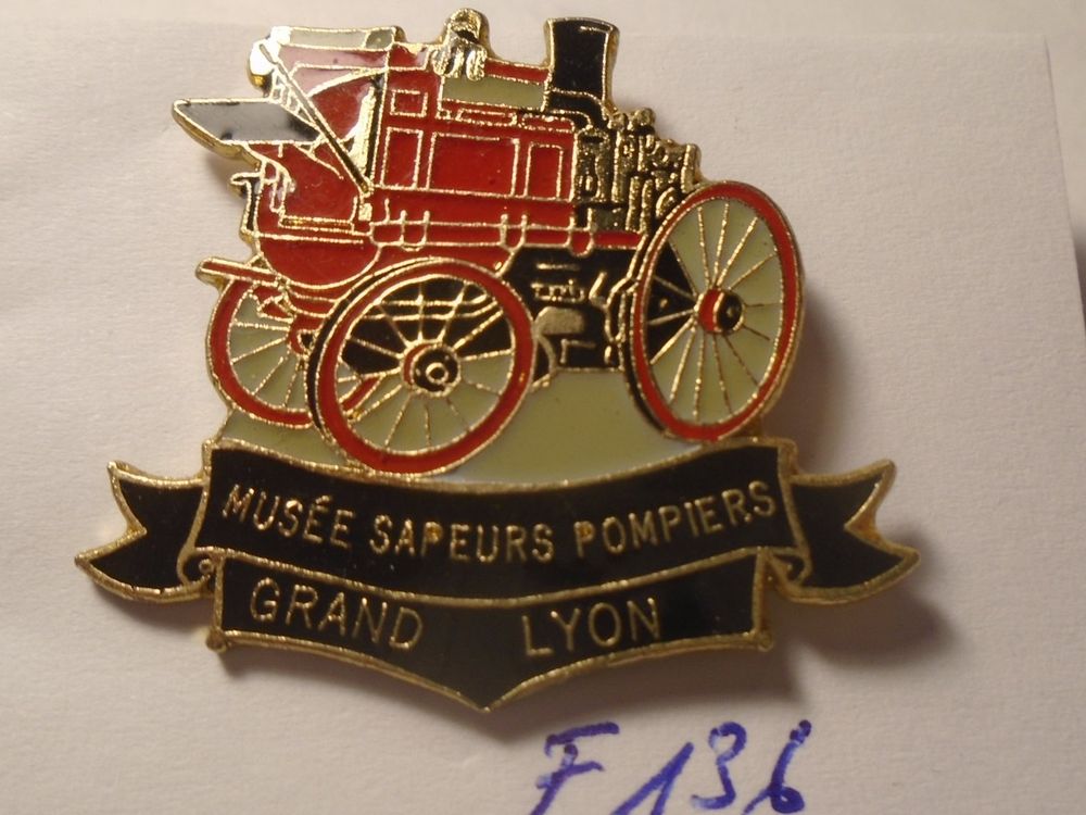 1 Feuerwehr Museum Grand Lyon Pompiers Pin (F136) (Gebraucht) in ...