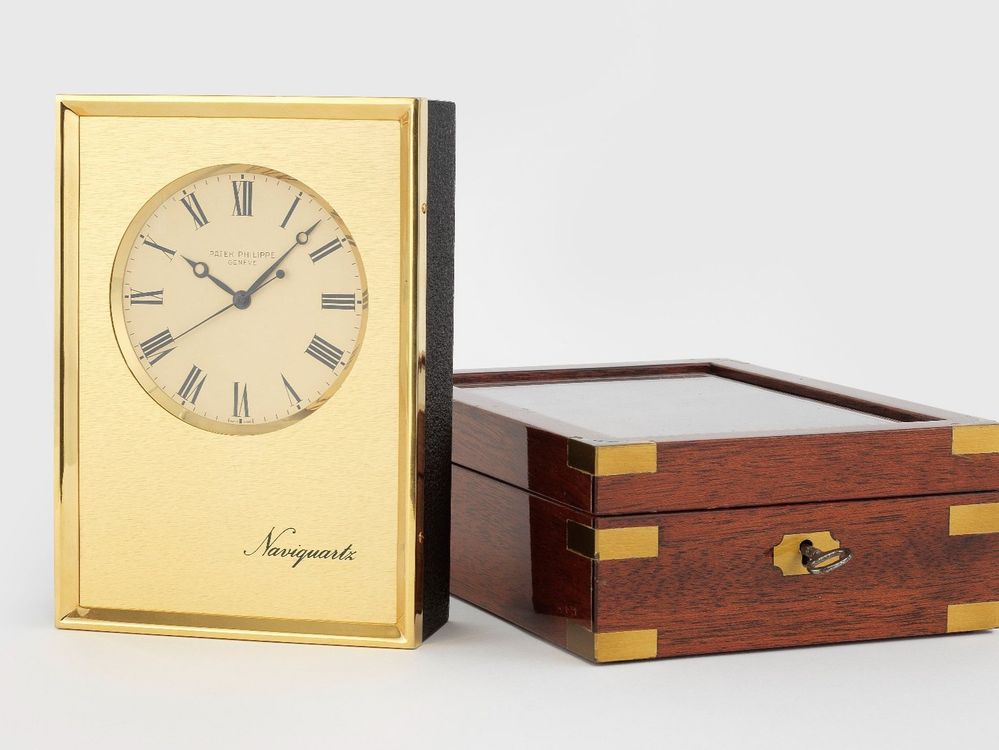 Magnificent Rare Patek Philippe Naviquartz Table clock 🎁 (D'occasion) à ...