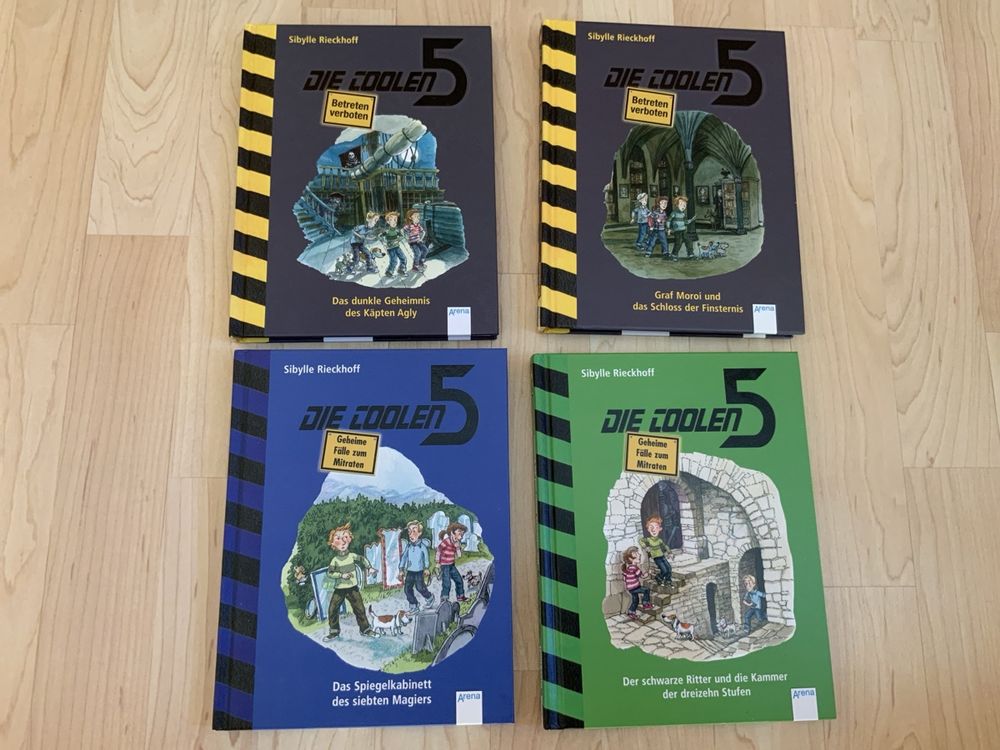 4 Jugendbücher- Die Coolen 5, Band 1-4, ( Bücherbär, Arena ) (Gebraucht ...