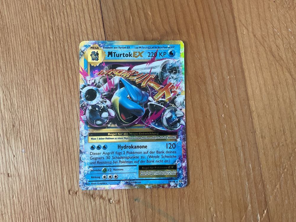 Pokemon Karte: Mega Turtok EX - Selten (Neu (gemäss Beschreibung)) in ...