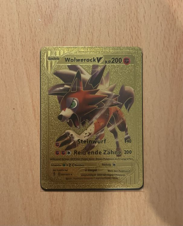 Goldene Pokemon Karte (Gebraucht) in Rudolfstetten für CHF 5 – mit ...