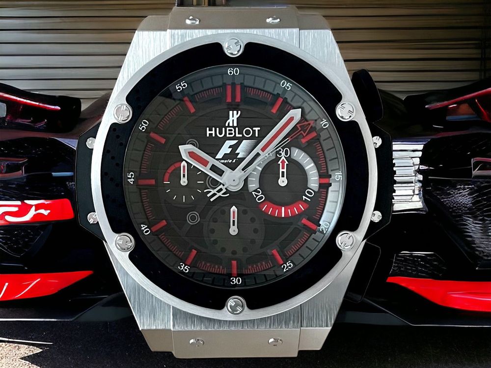 RARE F1 XXL Hublot Wall Clock, FORMULA 1 NEW 👌 (Neu (gemäss ...