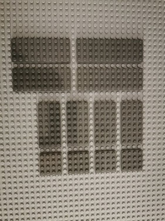 LEGO, Platte 4x12 / 4x10 / 4x8 / 4x4 Dunkelgrau | Kaufen auf Ricardo