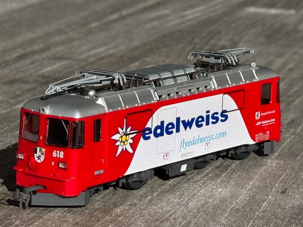 Bemo1258 168 RhB Ge 4/4 II 618 Bergün Edelweiss (Gebraucht) in Goldau für CHF 150 – mit ...