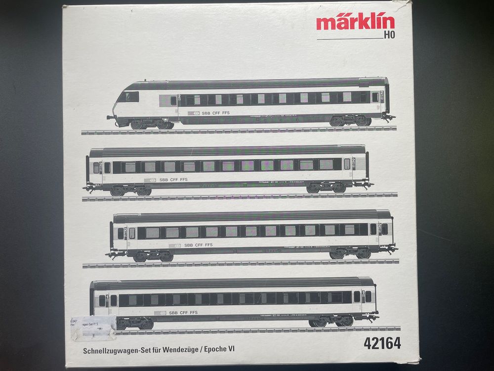 Märklin 42164 - Schnellzugwagen Set für Wendezüge - SBB (Gebraucht) in Dornach für CHF 147 – mit ...