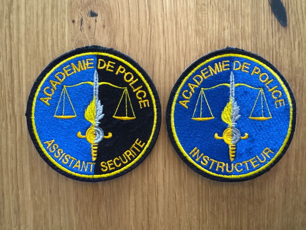2 verschiedene Patch Académie de Police ( RAR ) (Neu (gemäss ...