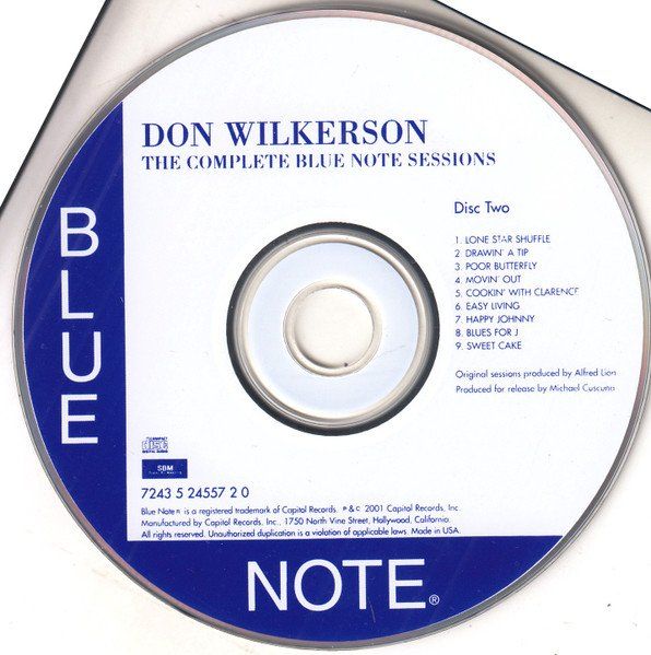 Don Wilkerson – Complete Blue Note Sessions (2 CDs) D7 (Gebraucht) in ...