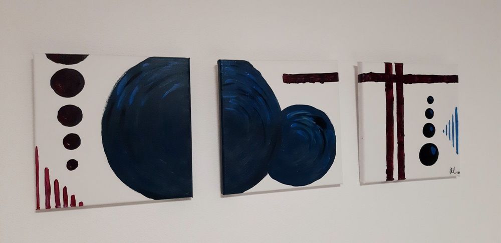 3-teiliges Bild je 30x30cm (selbstgemacht) | Kaufen auf Ricardo