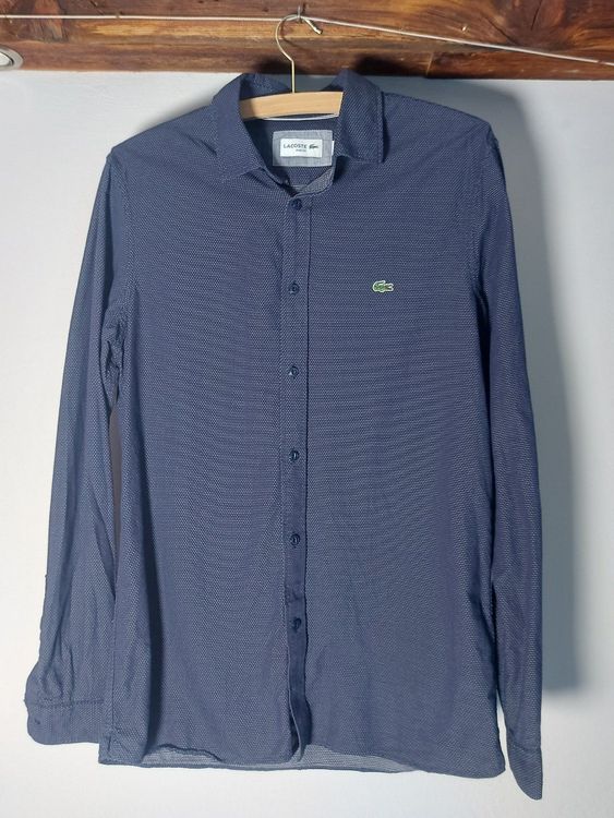 Lacoste 100% Baumwolle Männerhemd - Gr. US M | Fast neu! (Neu (gemäss ...