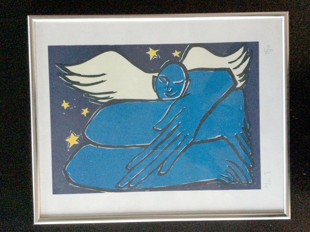 Kunst Original Lithografie Engel Marianne Flück-Derendinger | Kaufen ...