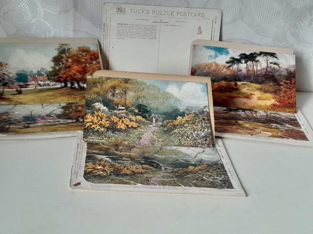 Puzzle 6 Stk. Raphael Tuck & Sons, Postcards, Original 1914 (Gebraucht) in Schwarzenbach SG für ...